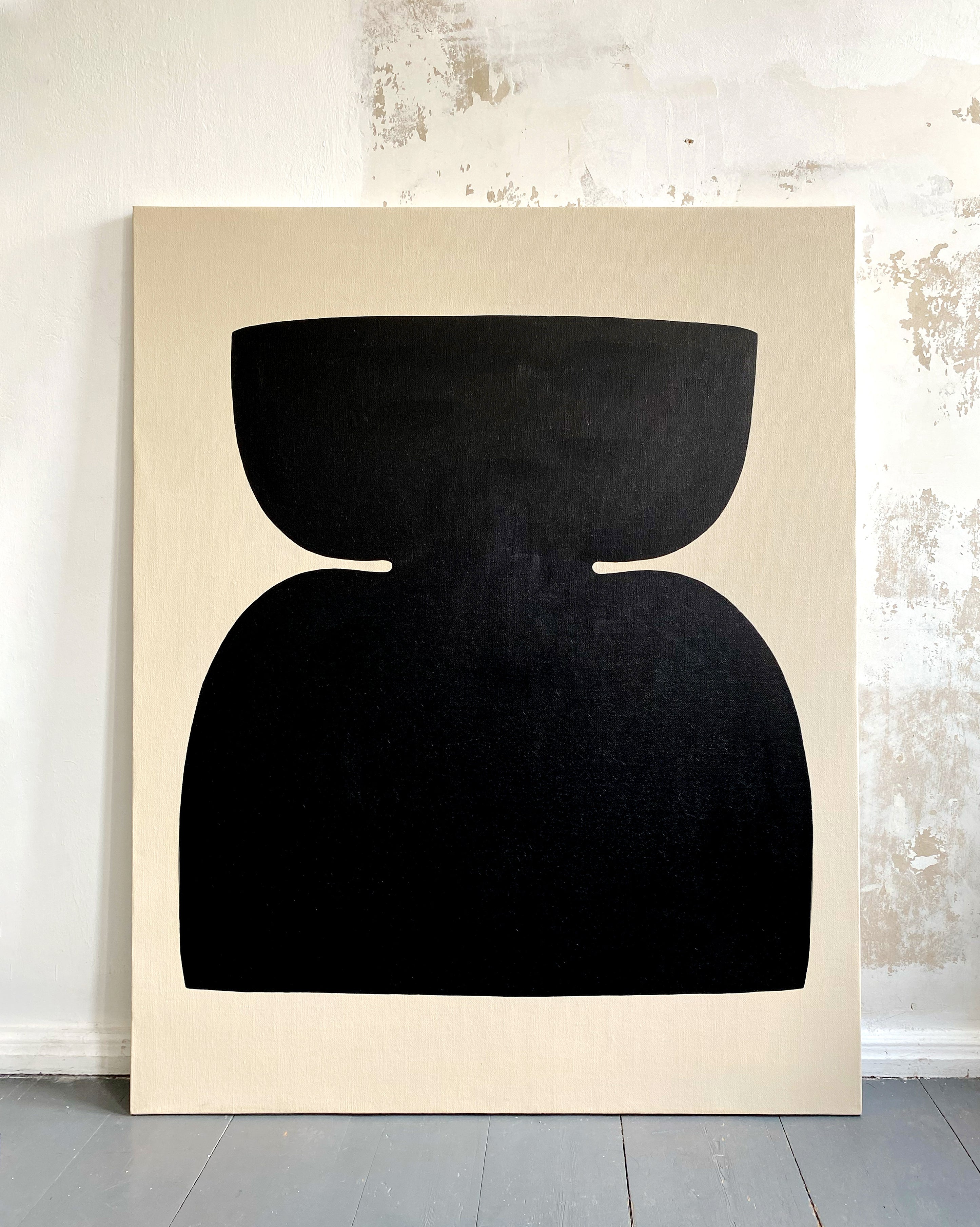 "Female 08" - Large Black Abstract Painting on Canvas – Anna Pepe x ...