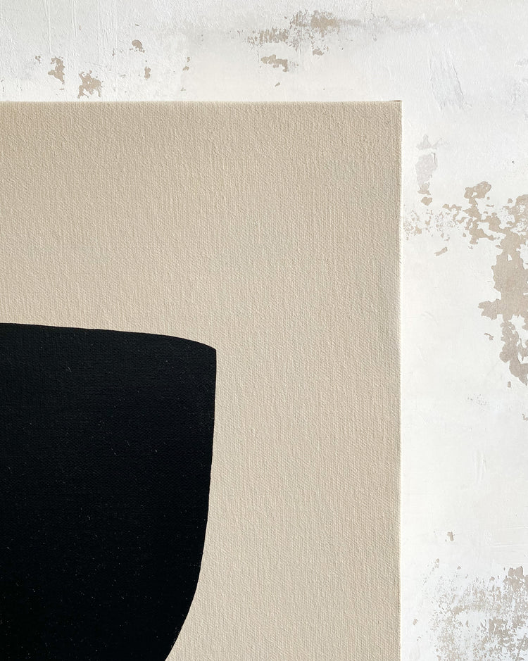 "Female 08" - Large Black Abstract Painting on Canvas – Anna Pepe x ...