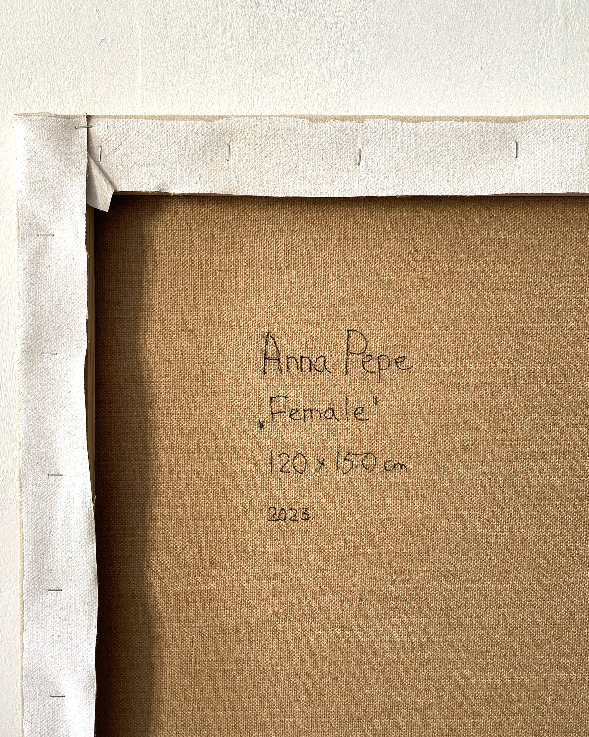"Female 08" - Large Black Abstract Painting on Canvas – Anna Pepe x ...