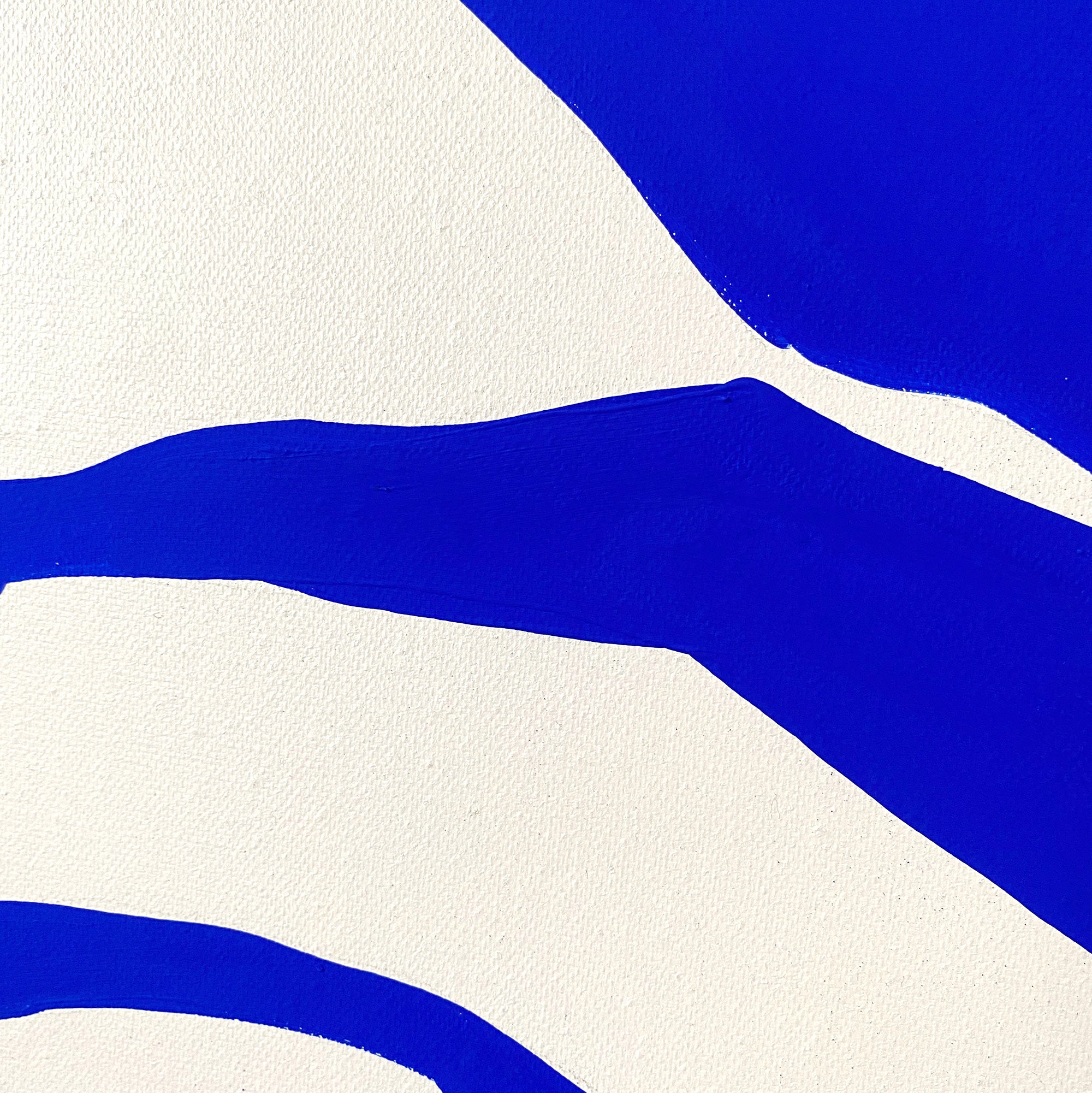 "Leaves" - Elegant Abstract Botanical Painting on Large Canvas – Anna ...